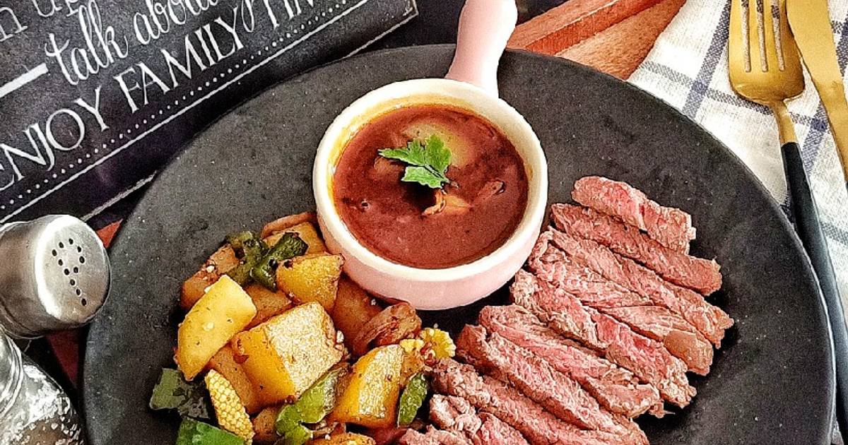 24 resep tenderloin steak bbq saos enak dan mudah - Cookpad