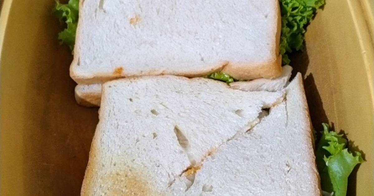 Resep Sandwich dengan Burger Sapi oleh dewi utami - Cookpad