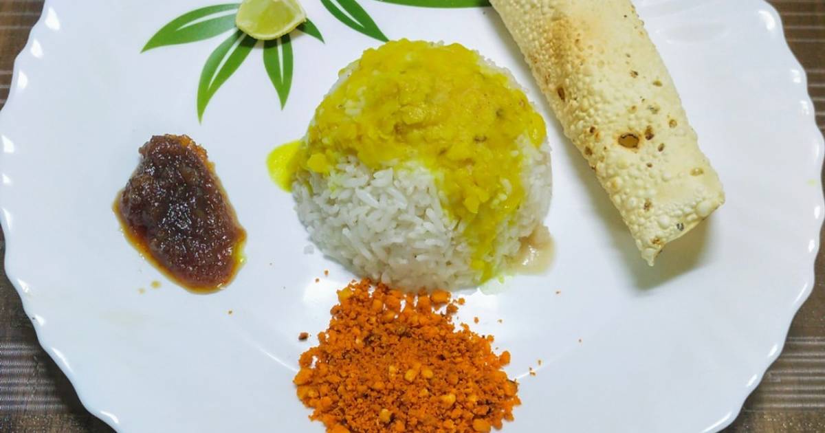 वरण-भात (varan bhaat recipe in marathi) रेसिपी Ashwini Anant Randive ...