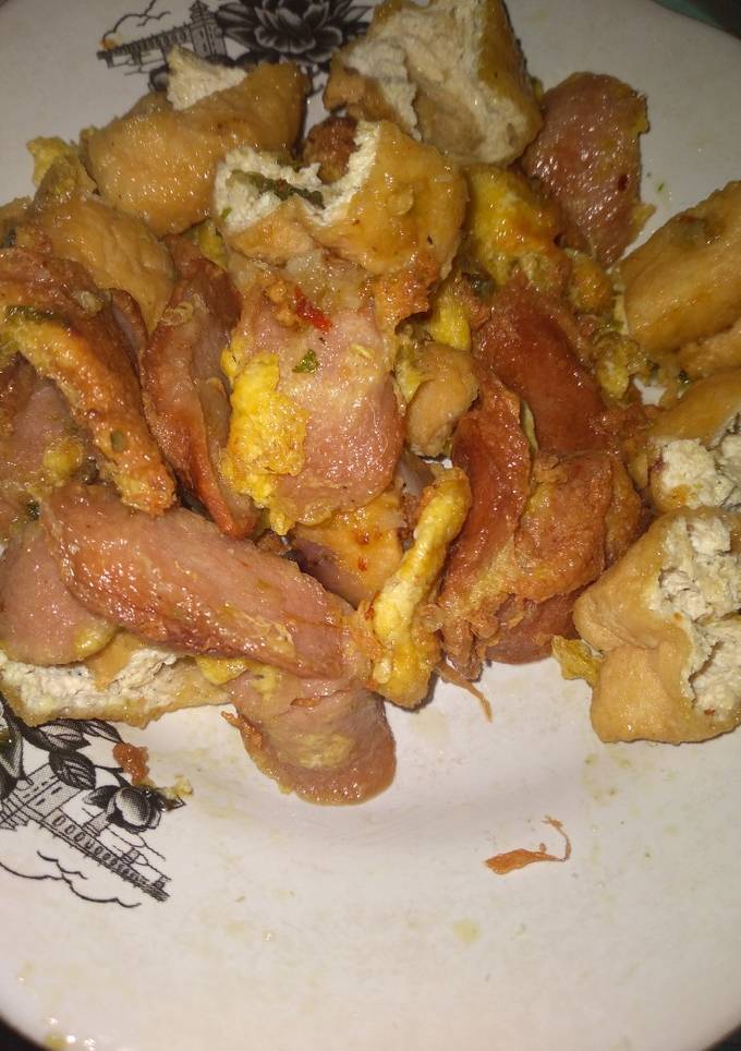 Resep Tahu, Telur Sosis Kocek oleh eki widiyawati - Cookpad