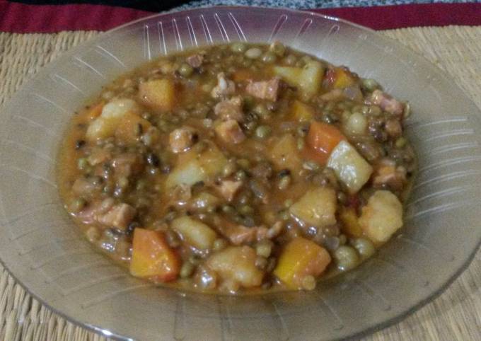 Guiso de porotos Mung (verdes) Receta de silvia dujan - Cookpad