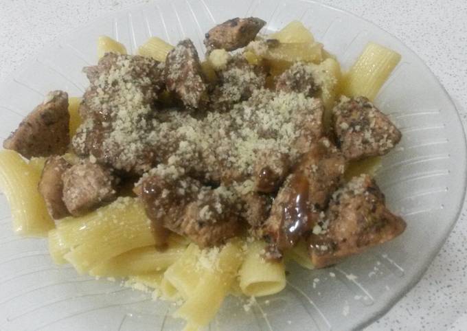 Cubos de pollo con salsa de soja y limón Receta de silvia dujan - Cookpad