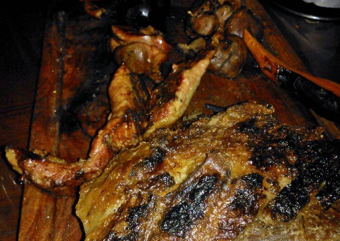 Asado a la parrilla de matambrito chancho a la miel Receta de Mario H ...