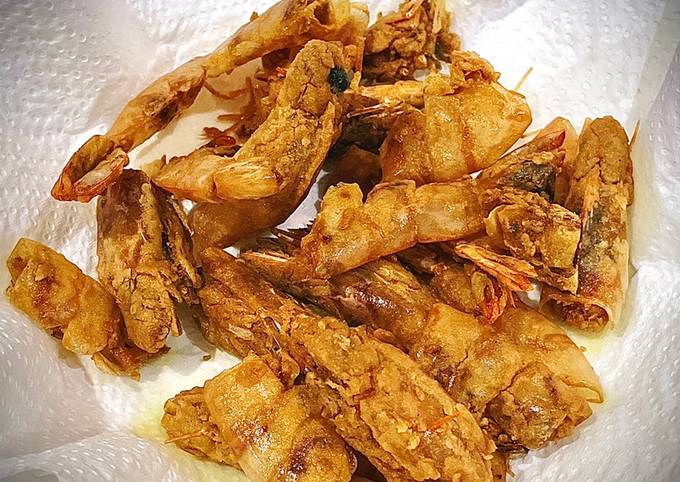 Resep Kepala Kulit Udang Crispy oleh Nathalia Tj - Cookpad
