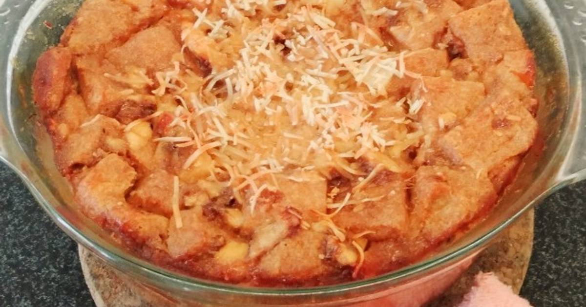 Resep Puding Roti Pisang Keju (panggang) oleh Windi for Nizham-Aisya ...