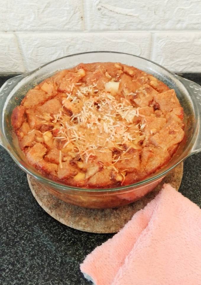 Resep Puding Roti Pisang Keju (panggang) oleh Windi for Nizham-Aisya ...