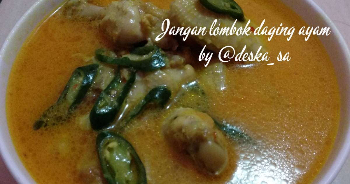 Resep Sayur cabe ijo daging ayam oleh Deska S A - Cookpad