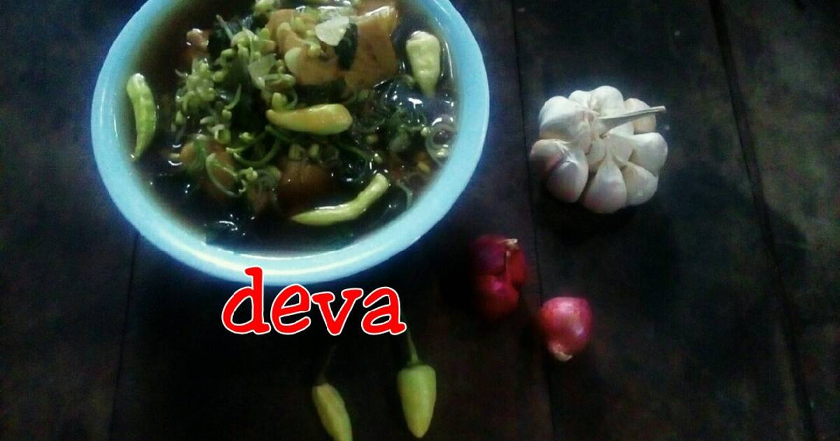 Resep Tahu Gembos Kuah Bayam Tauge Deva oleh Nozanov Deva - Cookpad