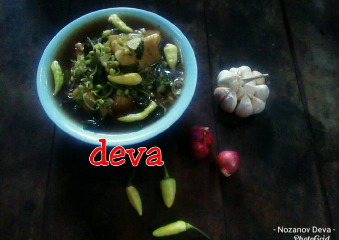 Resep Tahu Gembos Kuah Bayam Tauge Deva oleh Nozanov Deva - Cookpad