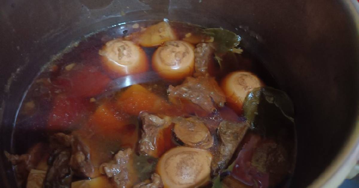 Resep Semur daging telur kentang berempah (presto) oleh widiseka - Cookpad