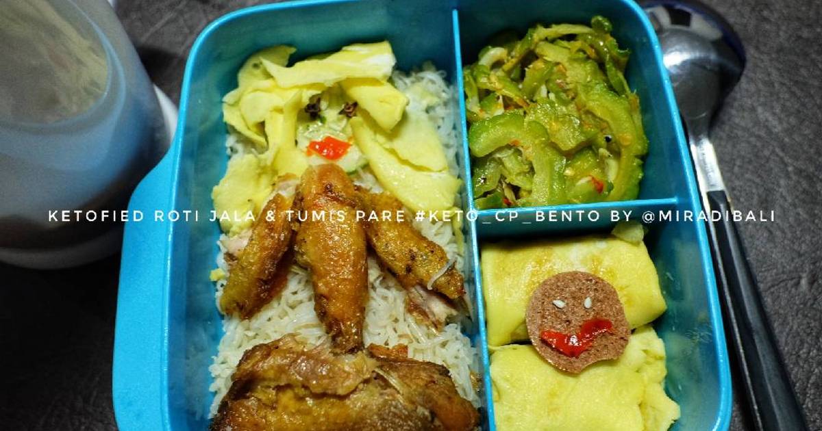 Resep Ketofied Roti Jala & Tumis Pare #keto_cp_bento oleh Swtr Mira ...