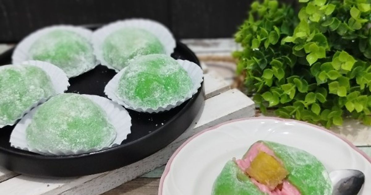 Resep es pisang ijo dengan tepung ketan rumahan enak dan mudah - Cookpad