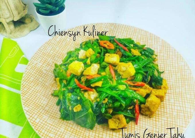 Resep Tumis Genjer Tahu oleh Chiensyn Kuliner - Cookpad