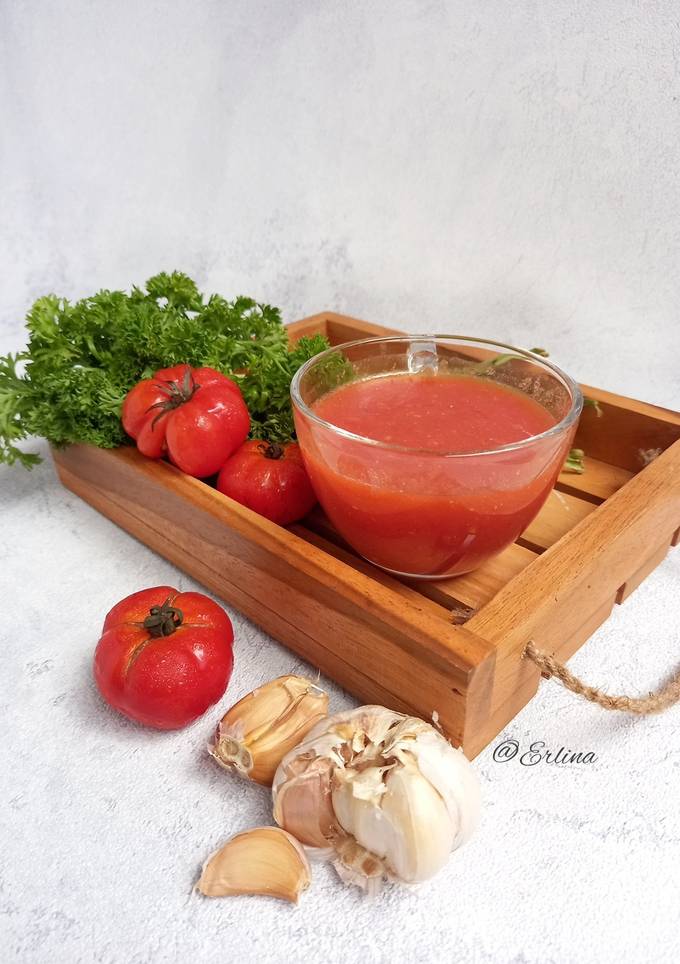Resep Saos Tomat Homemade (bebas 4P) oleh Erlina - Cookpad