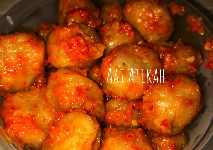 Resep Baso pentol mercon by Aat Atikah oleh Aat Atikah - Cookpad