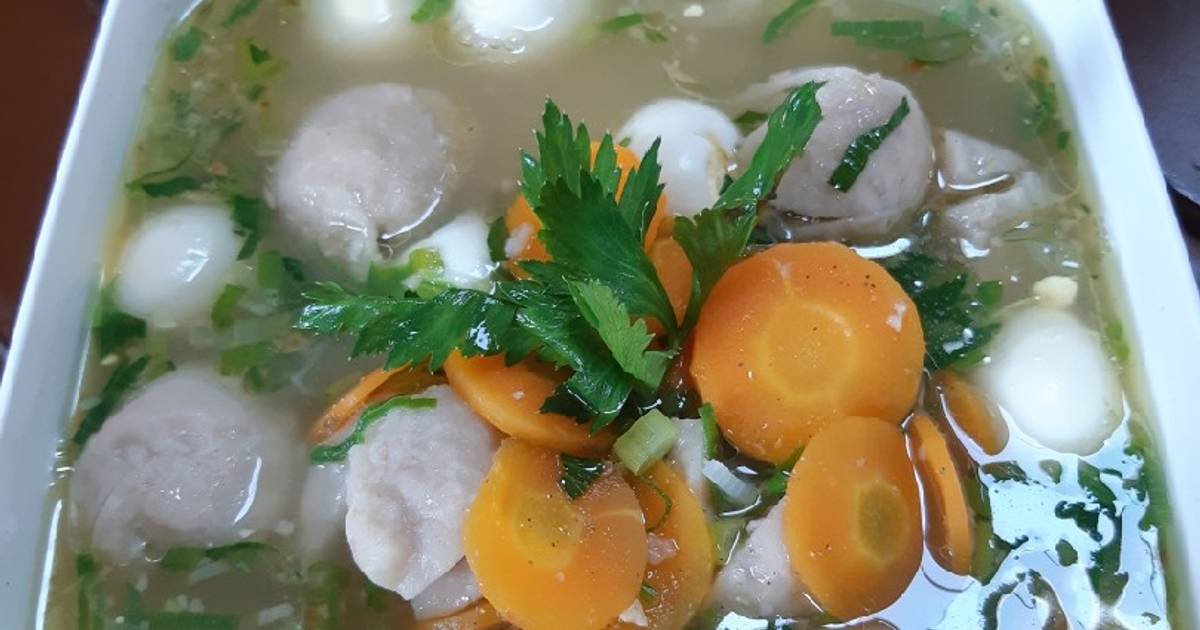 Resep Sup Bakso Mix oleh Shelly Tanadi - Cookpad
