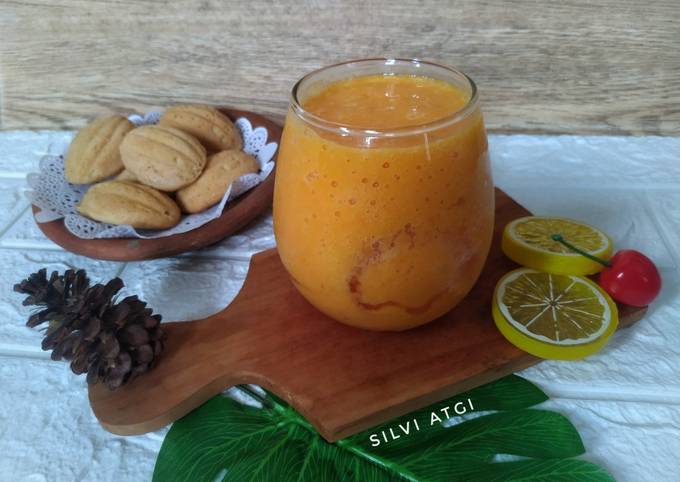 Resep Jus Oren (Mangga, Wortel, Tomat) oleh Silvi Atgi Septina - Cookpad