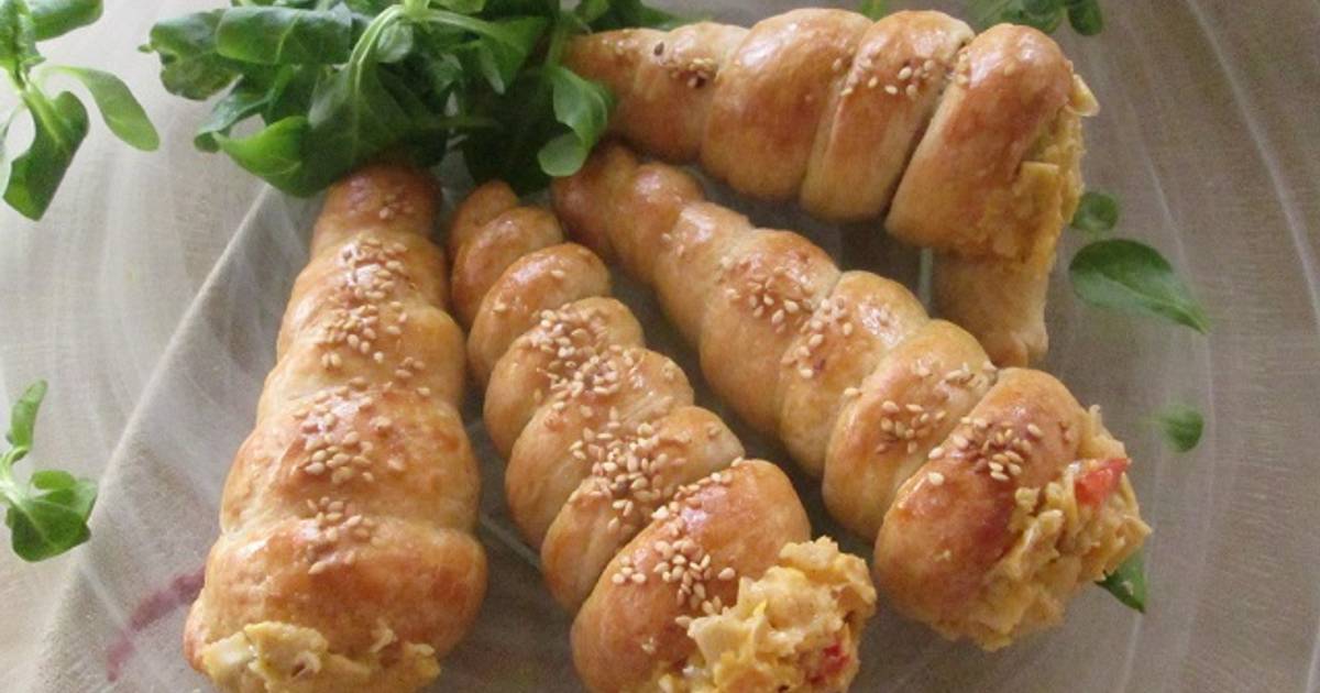 Cañoncitos rellenos de maíz con quesos Receta de Gabriela Diez- Cookpad
