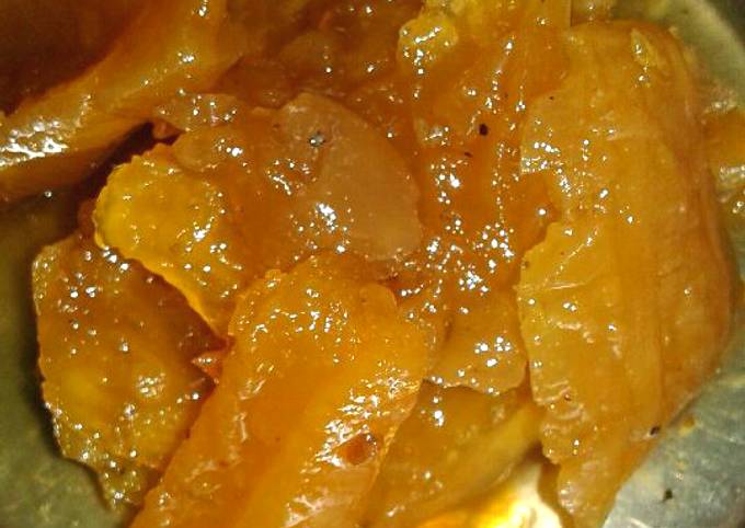 Raw mango murabba Recipe by sanjana Agarwal - Cookpad