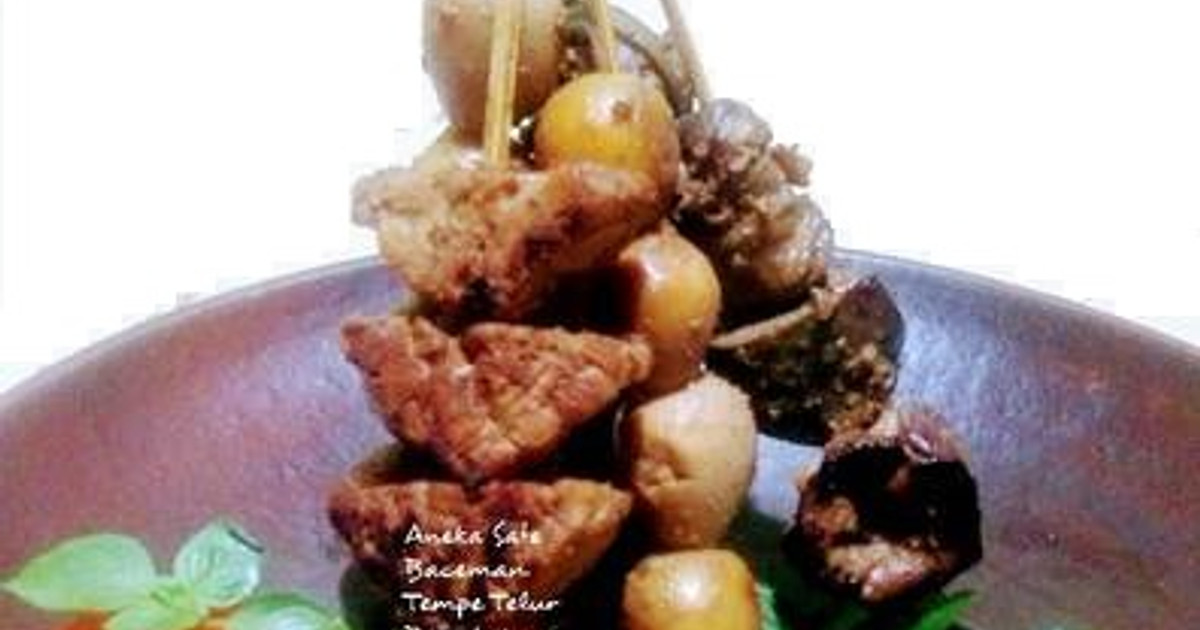 Resep Aneka Sate Baceman Tempe, Telur Puyuh Dan Rempeloati Angkringan ...