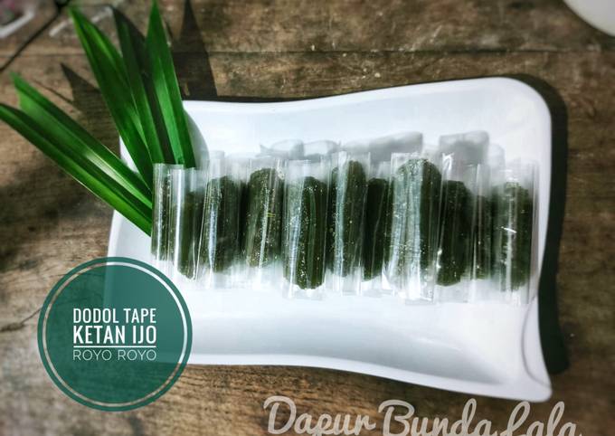 Resep Dodol Tape Ketan Ijo Royo Royo oleh Dapur Nyonya Bam's - Cookpad
