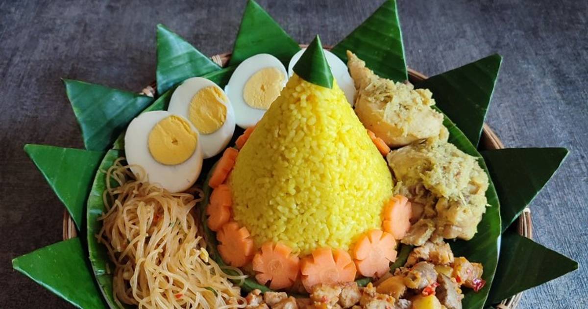 Resep Tumpeng Nasi Bogana (khas Cirebon) oleh AzizahPrantoro - Cookpad