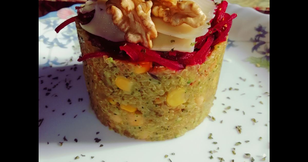 Timbal De Quinoa Y Garbanzos Receta de Noelia. C- Cookpad