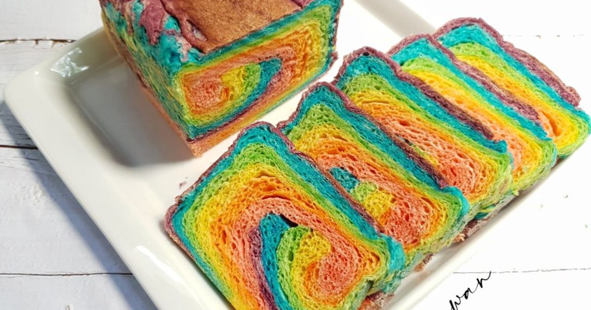 Resep Roti Tawar Pelangi oleh Susi Gunawan - Cookpad