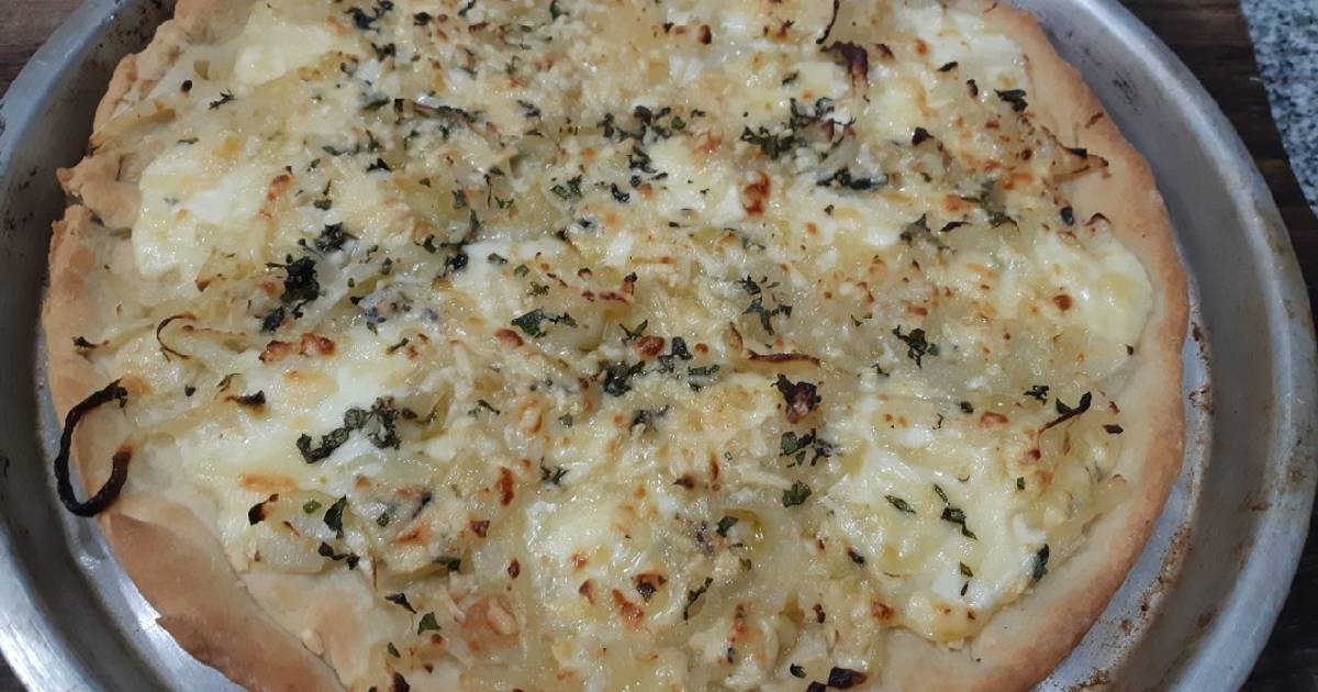 Pizza de cebolla y roquefort - 54 recetas caseras- Cookpad