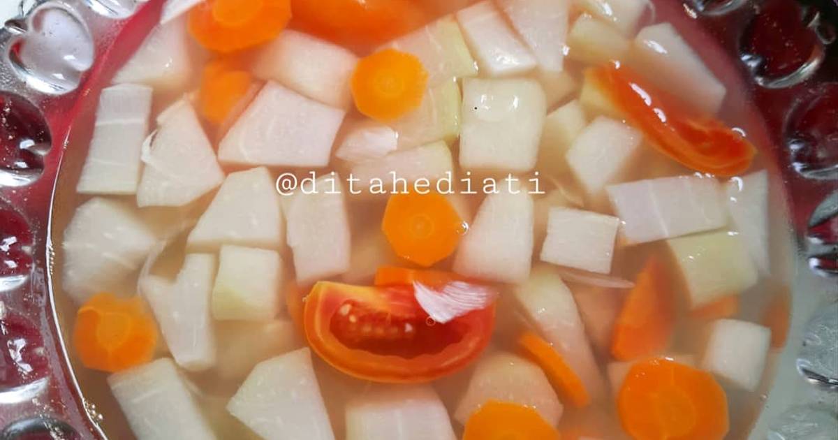 Resep 186. Sayur Bening Labu Siam Wortel oleh Dita Hediati - Cookpad