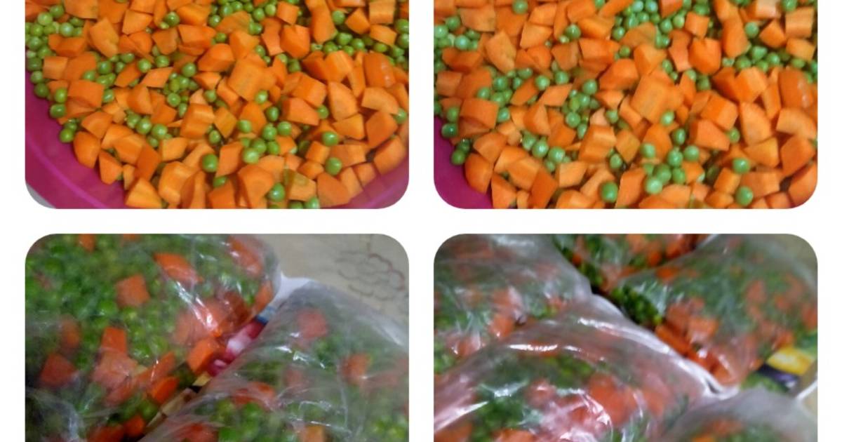 طريقة عمل تفريز البسلة (البازيلا) بالجزر بطريقة سهلة جداً على اصولها ...