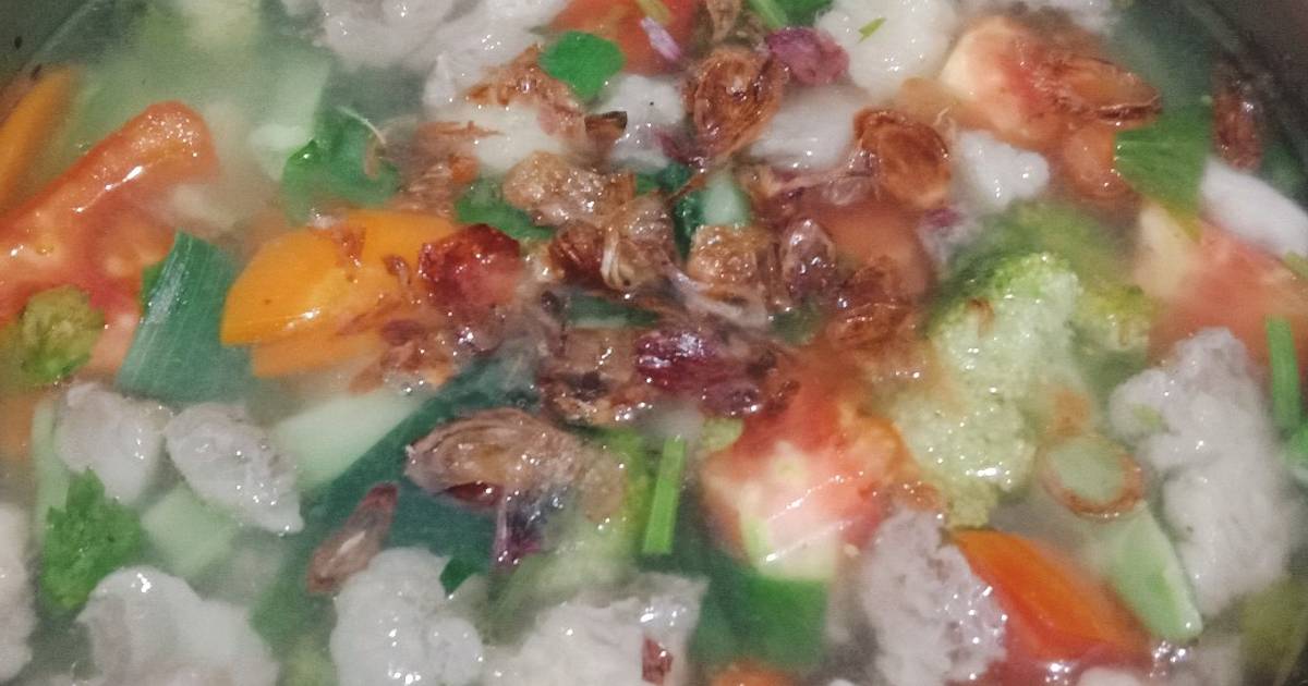 Resep Sup Sayur Sandung Lamur Simple oleh hilmi rahmanita - Cookpad