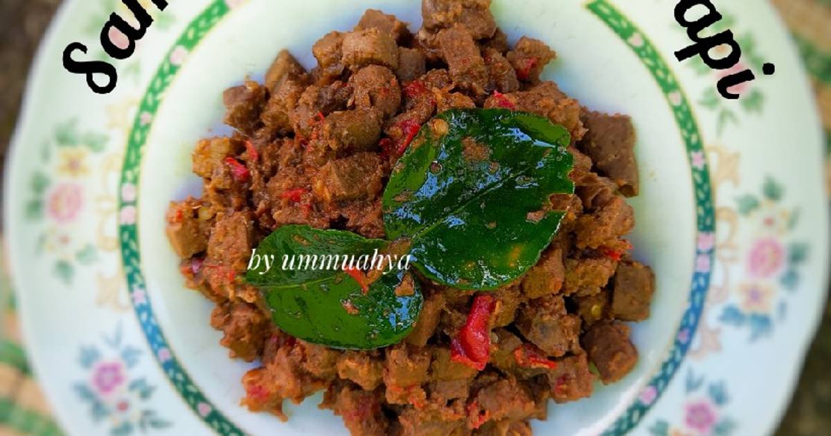 Resep 32. Sambal Goreng Ati Sapi oleh Ummu Ahya - Cookpad