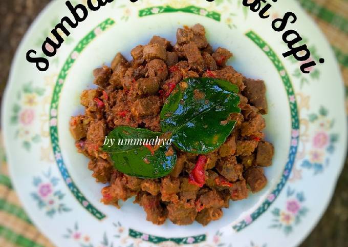 Resep 32. Sambal Goreng Ati Sapi oleh Ummu Ahya - Cookpad