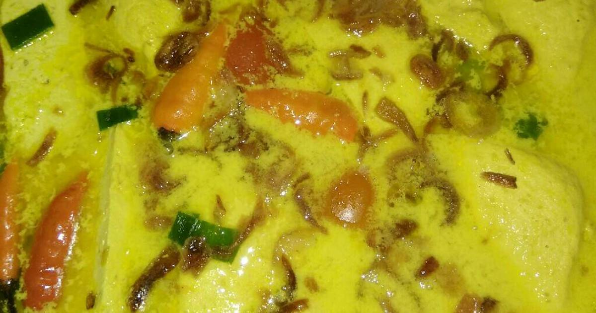 Resep Telor tahu tempe kuah kuning oleh Dewi Rahayu - Cookpad