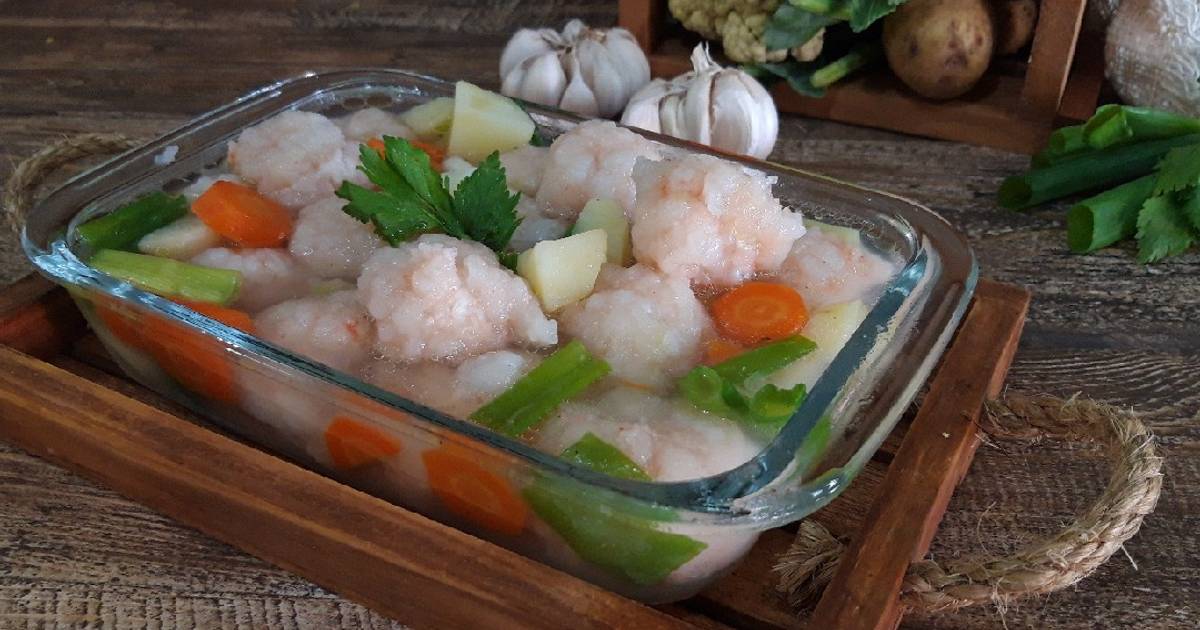 Resep Sup Bola-bola Udang oleh Neneng Dina Nurfadilah - Cookpad