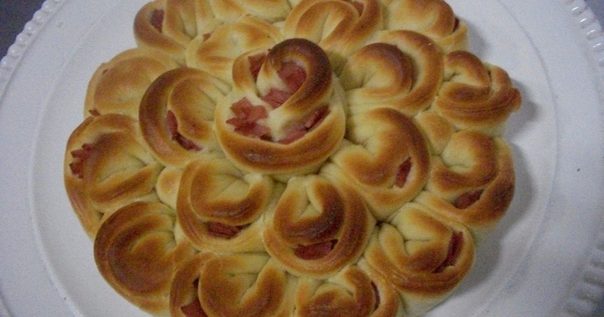 Flor De Pan Rellena De Jamón Receta de claudias10- Cookpad
