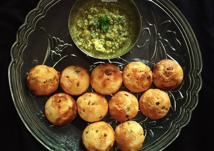 Instant mix veg Rawa appe Recipe by Madhavi Rao - Cookpad