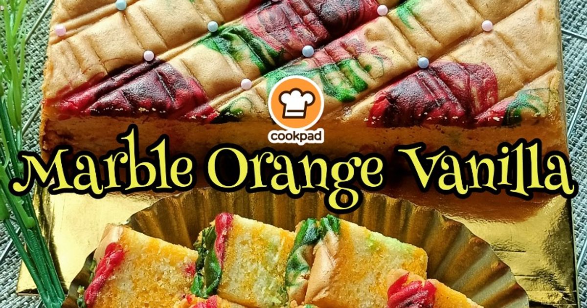 Resipi Marble Oren Vanilla oleh Muniroh Annuar - Cookpad
