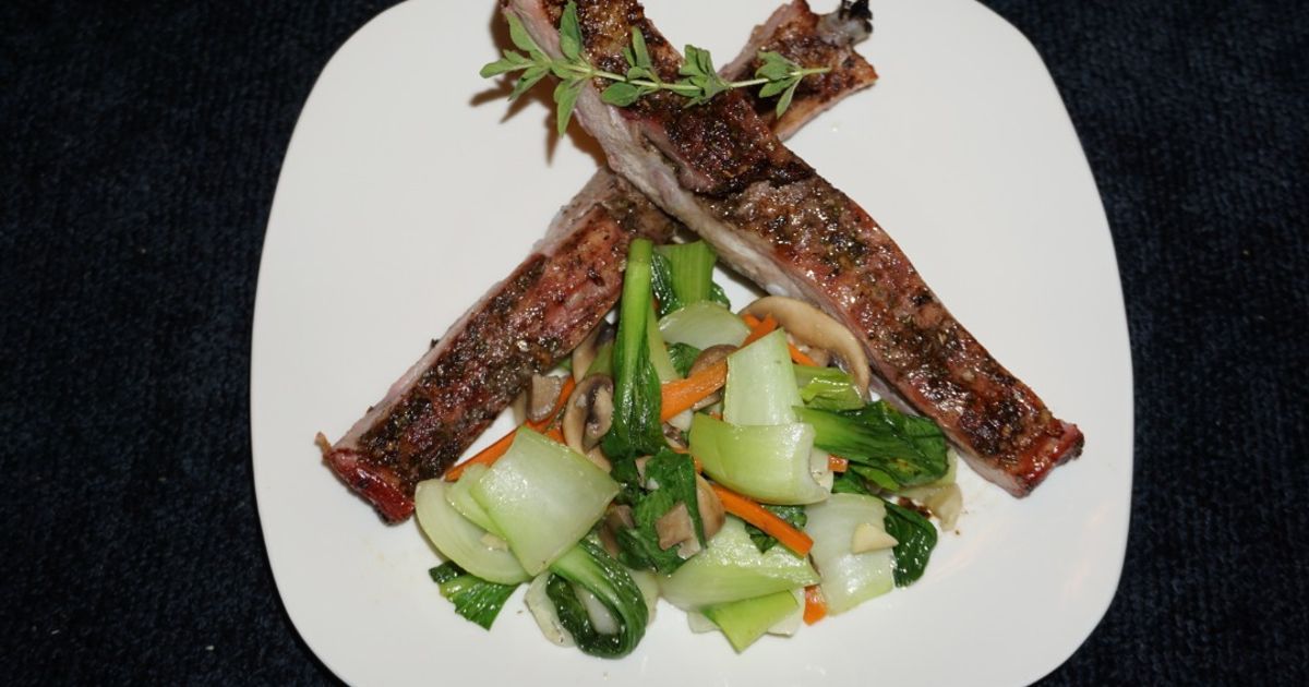 Pork Ribs With Fresh Herb Marinade. Keto, Jon Style Recipe By Jon Michelena