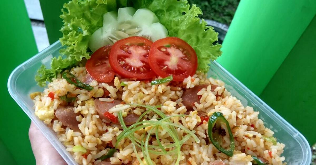 Resep Bekal Suami; Nasgor Sosis oleh Winda Pribadi - Cookpad