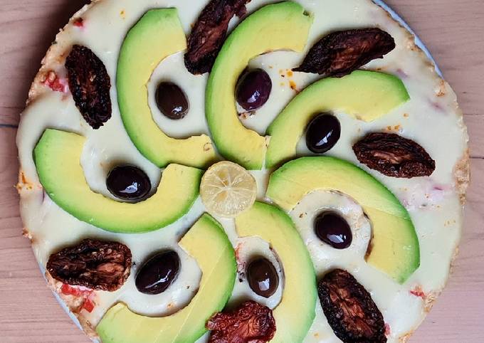 Pizza de arroz yamaní y palta 🍕🥑 pizza saludable, nutritiva y sin ...