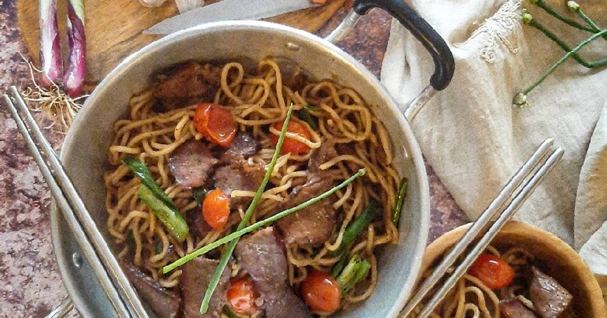 Resipi Mee Daging Salai Lada Hitam oleh Eka Zahra - Cookpad