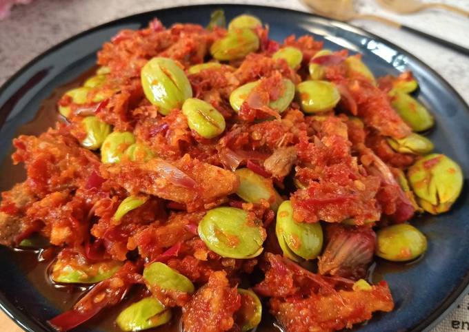 Resep Sambal Pete, Ikan Asin Dan Bunga Kecombrang oleh Nauzaery Setyo ...