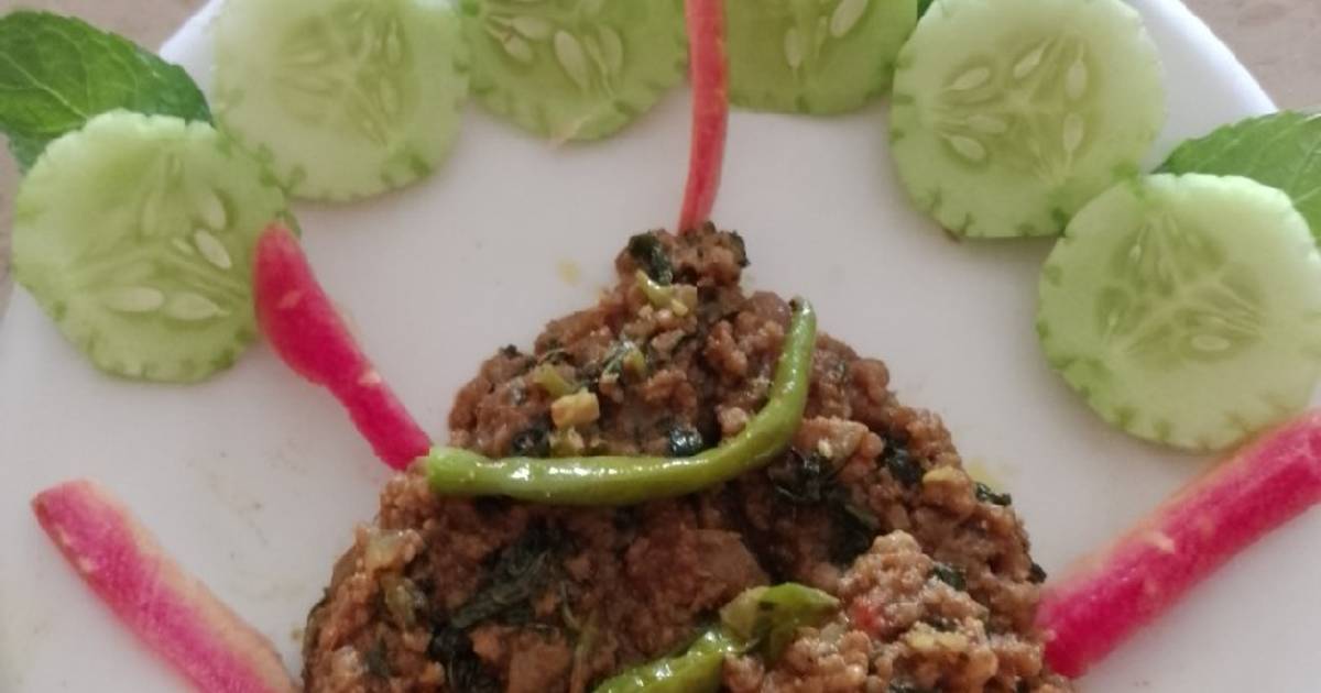 Qeema podina (Mince with mint leaves) Recipe by Ghazala Naeem - Cookpad