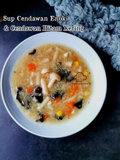 Resipi Sup Pekat Cendawan, Jagung Dan Ayam oleh Dapur Yusfarisyia - Cookpad