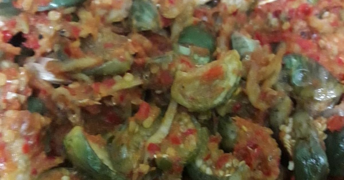 Resep terong ijo bulat dan teri rumahan enak dan mudah - Cookpad