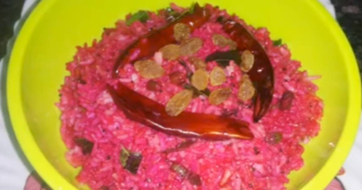 Beetroot Fry Rice Recipe by Rekha Gour - Cookpad