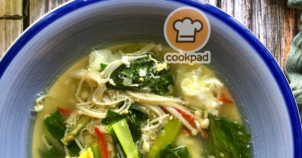 Resipi Sawi Masak Bening Bersama Cendawan Enoki oleh Dapur Yusfarisyia ...