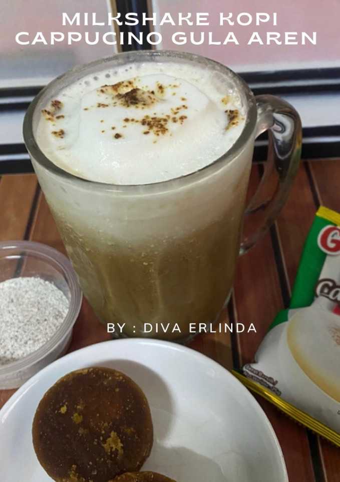 Resep Milkshake Kopi Cappucino Gula Aren oleh Agustina Erlinda - Cookpad
